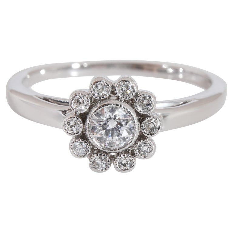 Tiffany and Co. Enchant Diamond Ring in Platinum 0.35 CTW For Sale at ...