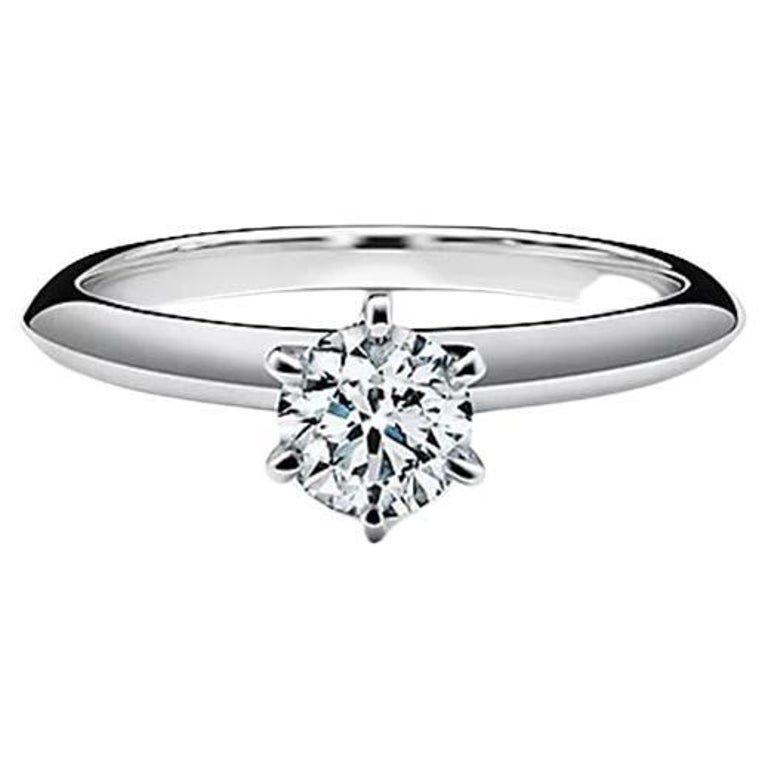 Tiffany and Co. Engagement Ring 0.59ct For Sale at 1stDibs