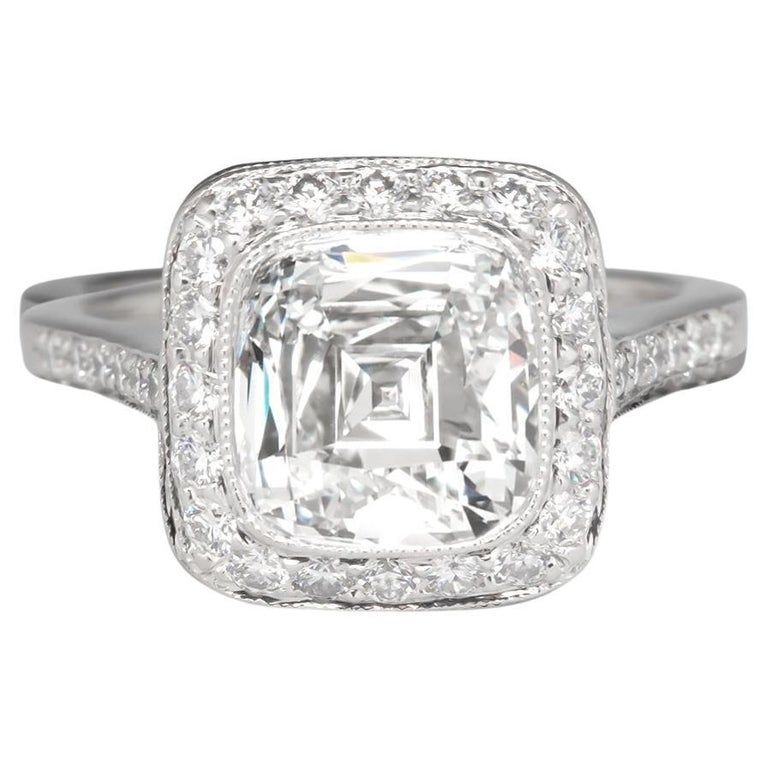 Tiffany and Co. Engagement Solitaire Platinum Diamond Ring For Sale at ...