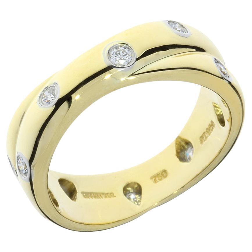 Vintage Tiffany and Co. Tri Color Interlocking Rolling Design Ring at ...