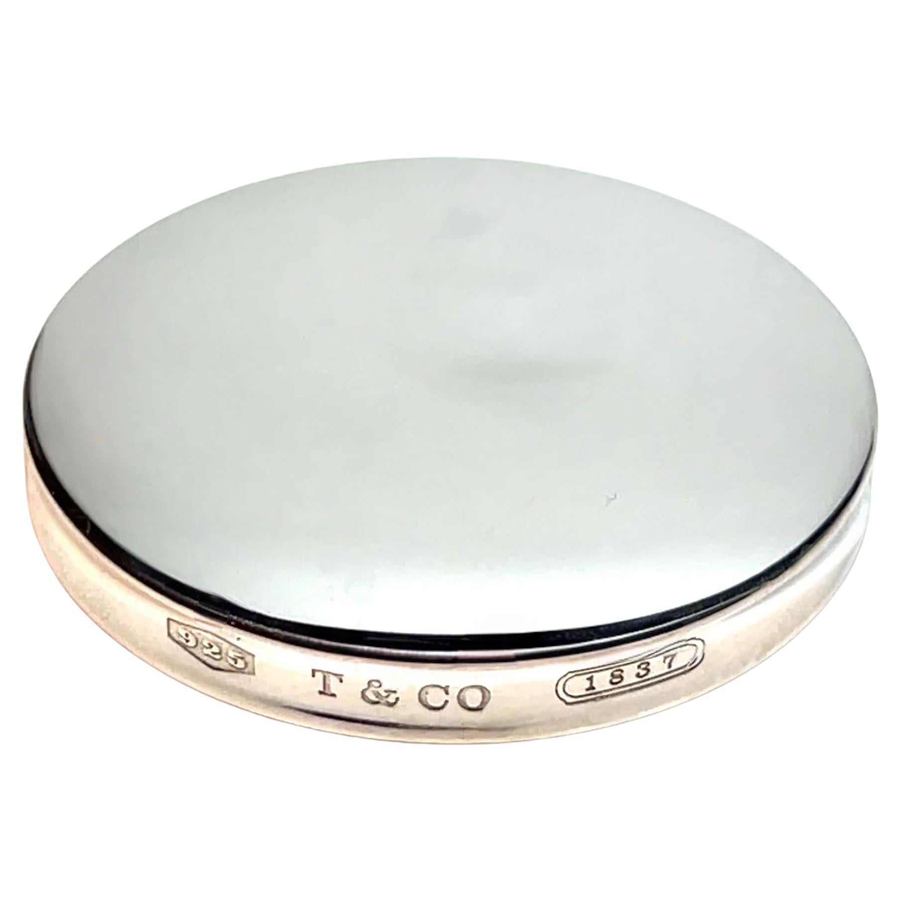 Tiffany and Co Estate Rare Compact Mirror Sterling Silver 86 Grams For ...