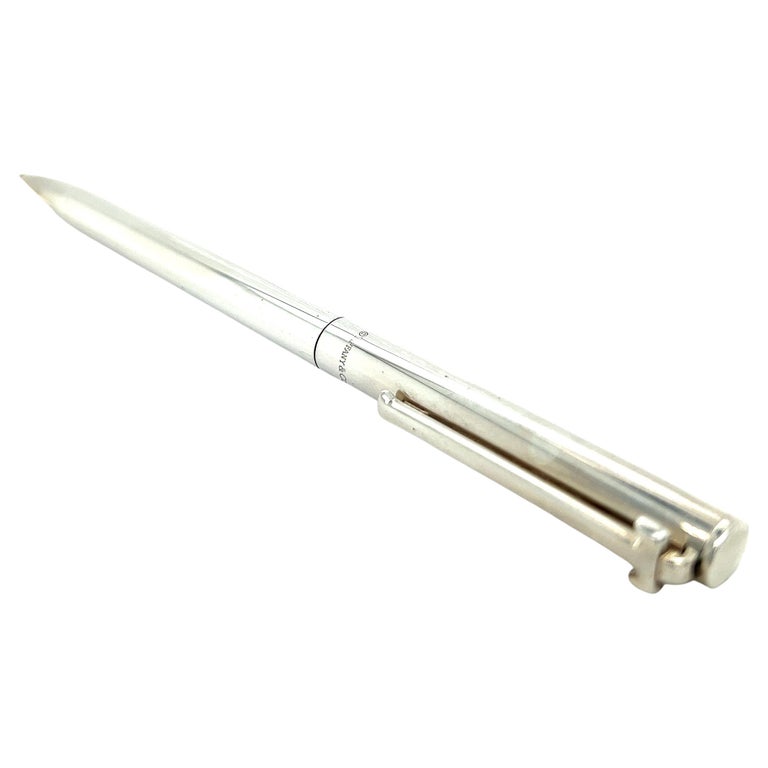 Tiffany and Co Estate Ballpoint Pen Sterling Silver at 1stDibs