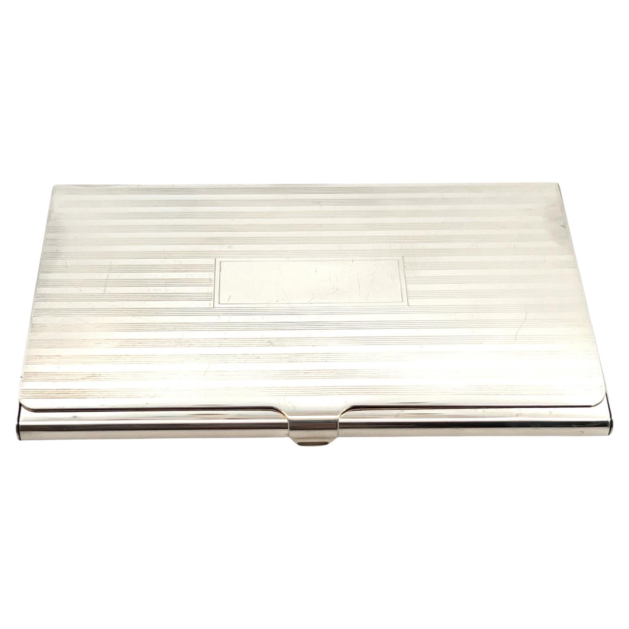 Tiffany and Co Estate Business Card Holder Sterling Silver 58.1g TIF759 ...