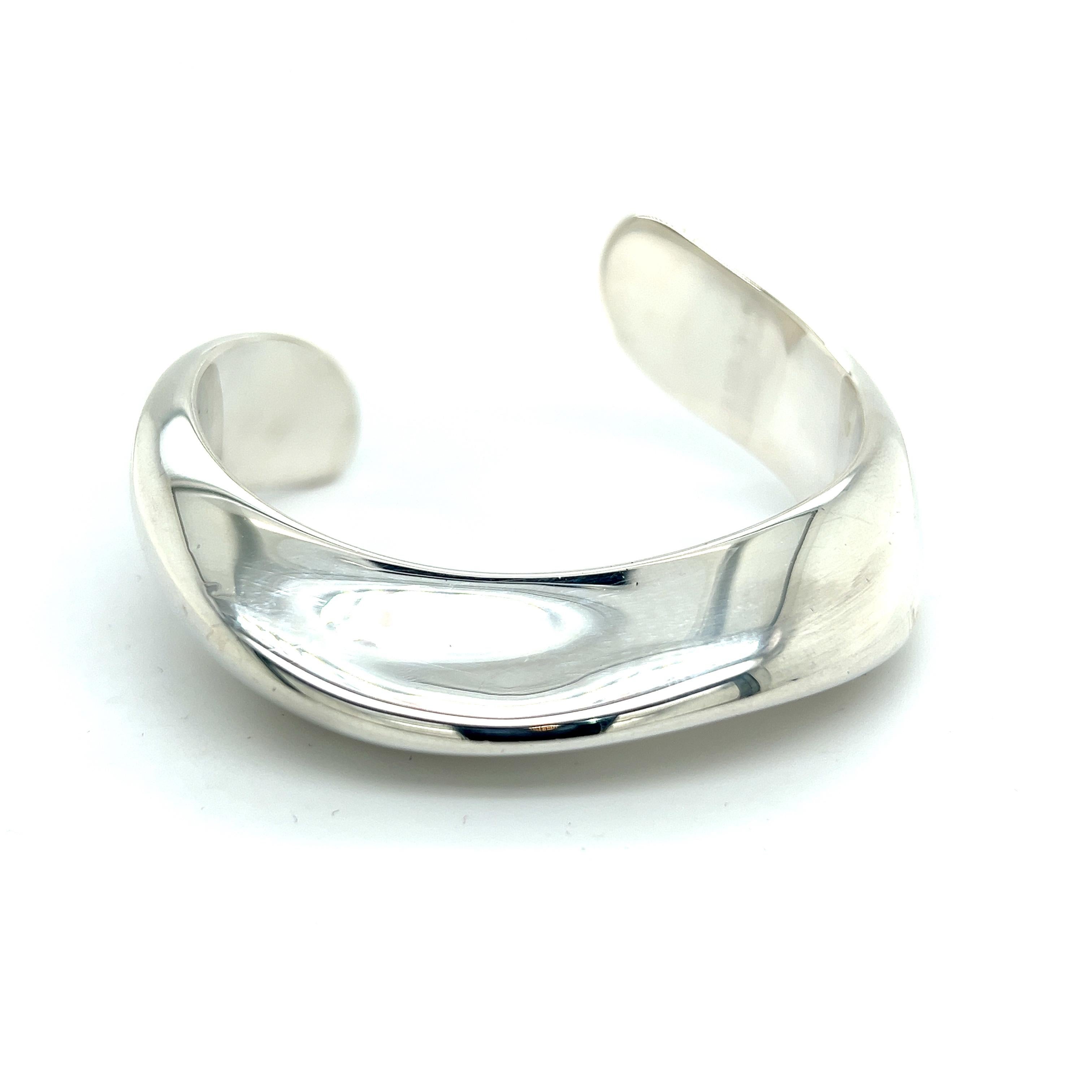 Tiffany and Co Estate Cuff Modernist Bracelet by Elsa Peretti Sterling ...
