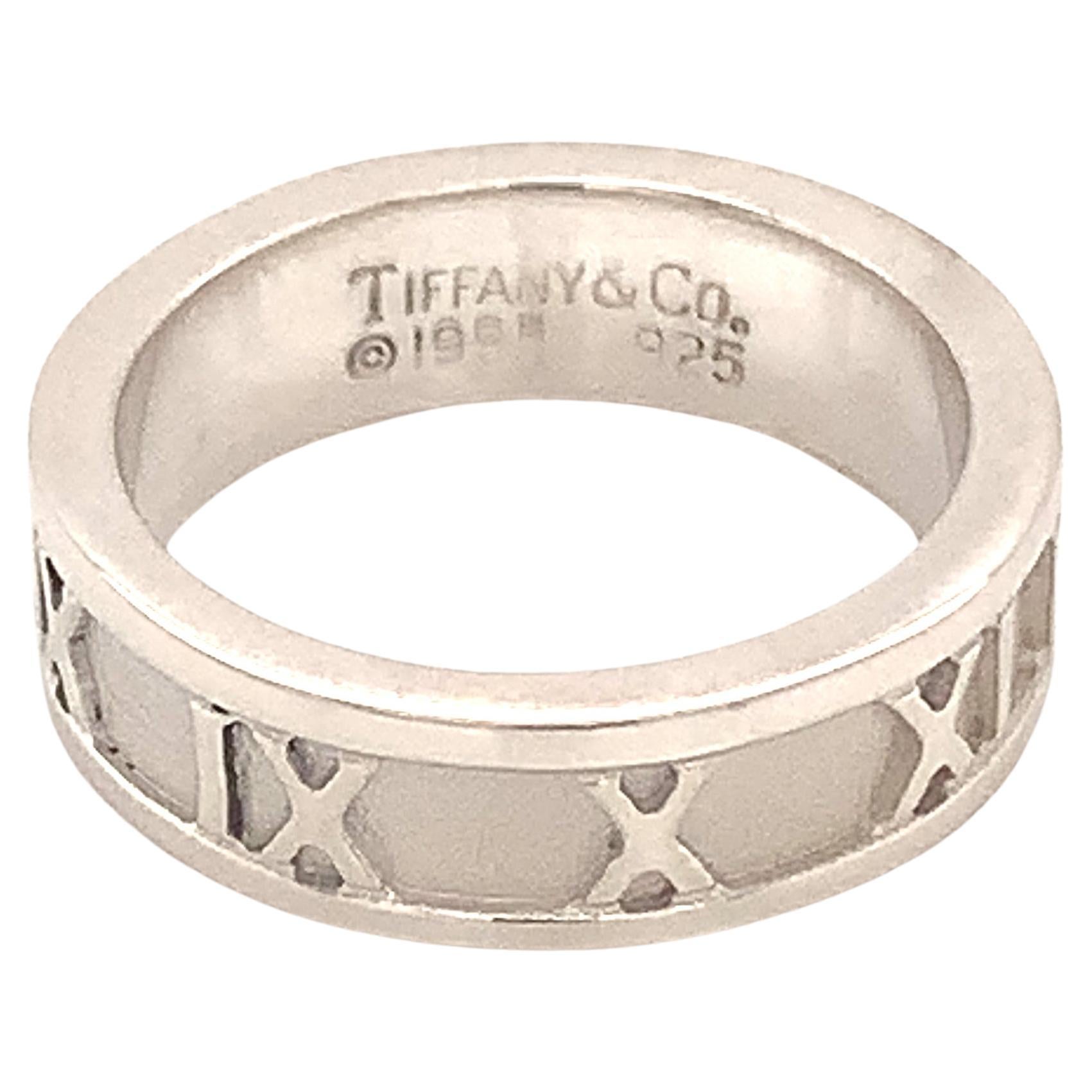 Tiffany and Co. Sterling Silver 1837 Ring sz 6 at 1stDibs | tiffany 1837 ring, ny t&co 1837 ring