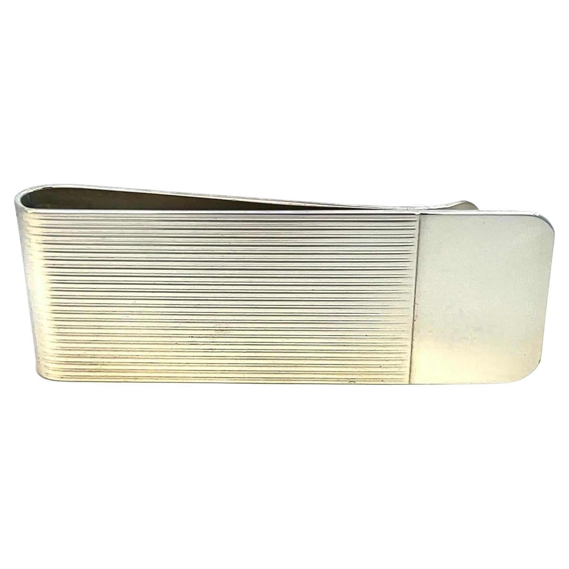 Tiffany and Co Estate Weave Money Clip Sterling Silver 16.6 Grams For ...