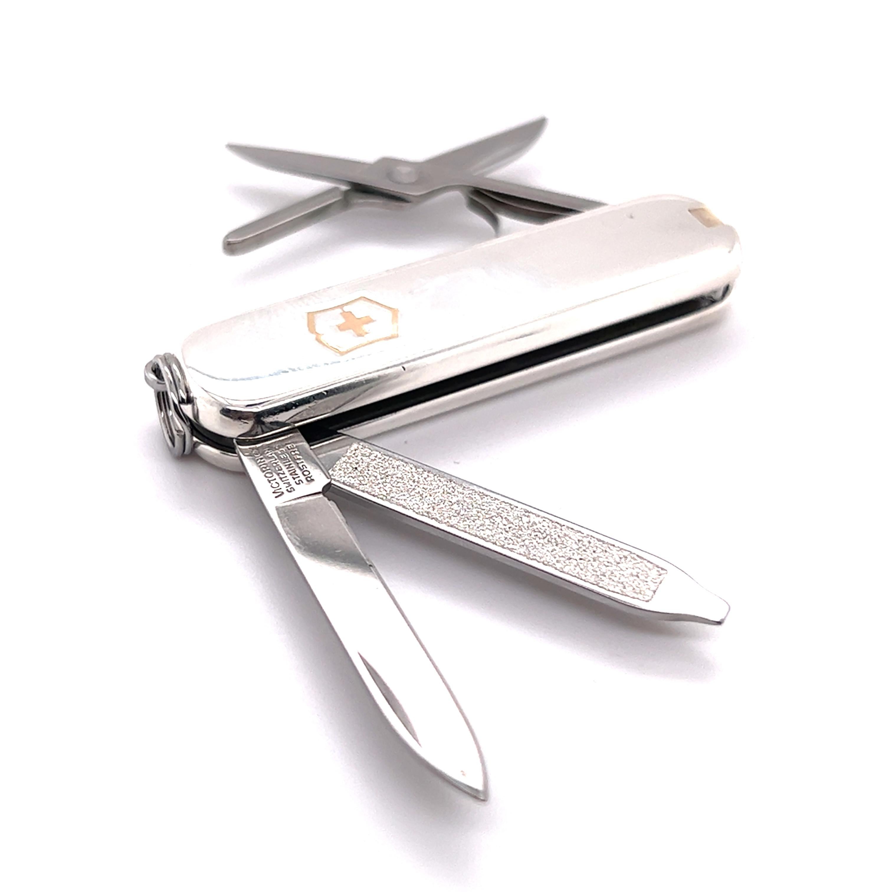 Tiffany and Co Estate Swiss Army Victorinox Knife 18k Gold Sterling ...