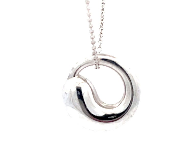 Tiffany and Co. Eternal Circle Necklace in Sterling Silver For Sale at ...