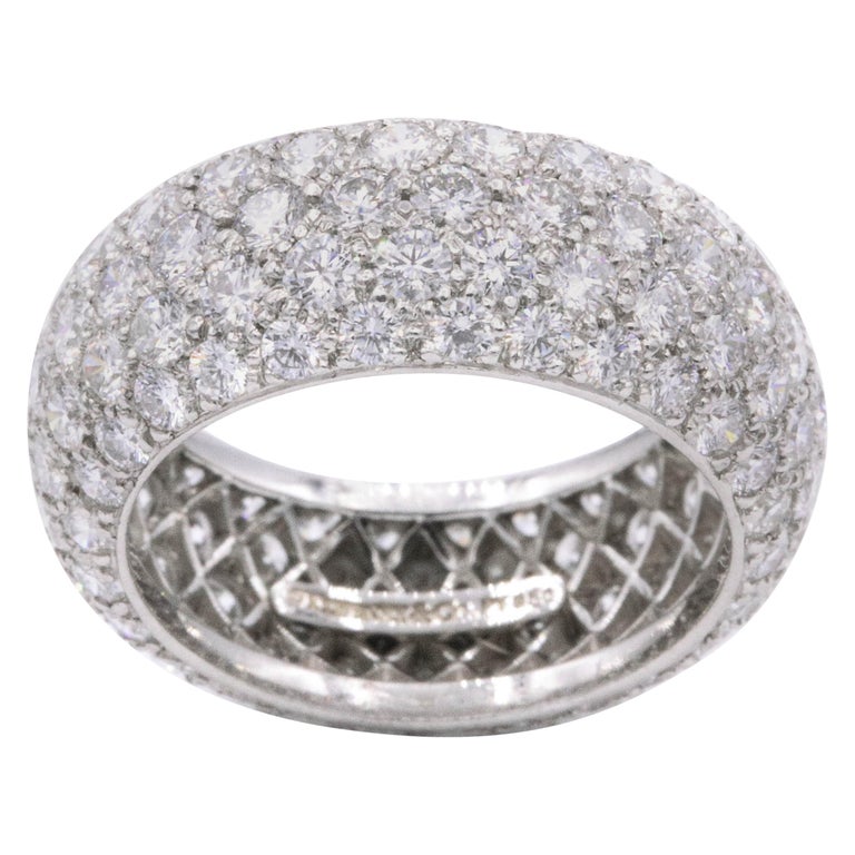 Tiffany and Co. Etoile Five-Row Ring Platinum at 1stDibs | tiffany five ...