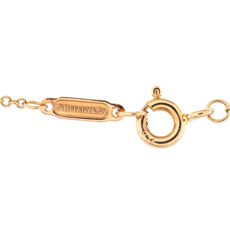 Tiffany and Co. Filigree Heart Pendant Necklace 18k Rose Gold with ...