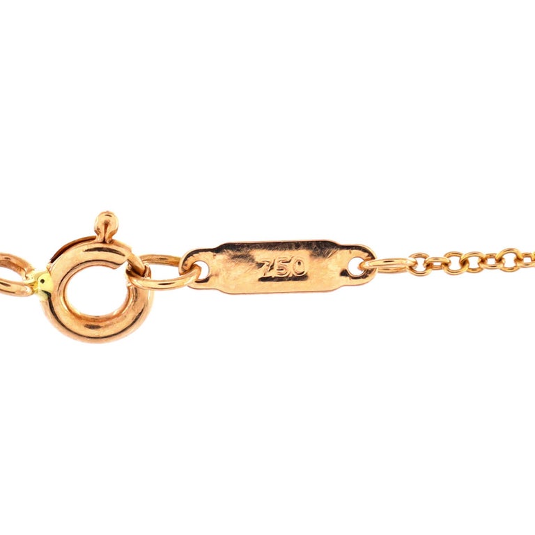 Tiffany and Co. Filigree Heart Pendant Necklace 18k Rose Gold with ...