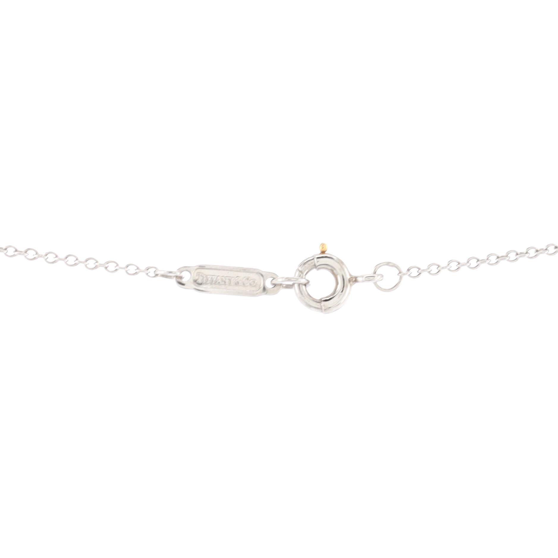 Tiffany and Co. Flower Pendant Necklace Platinum and Diamonds at 1stDibs
