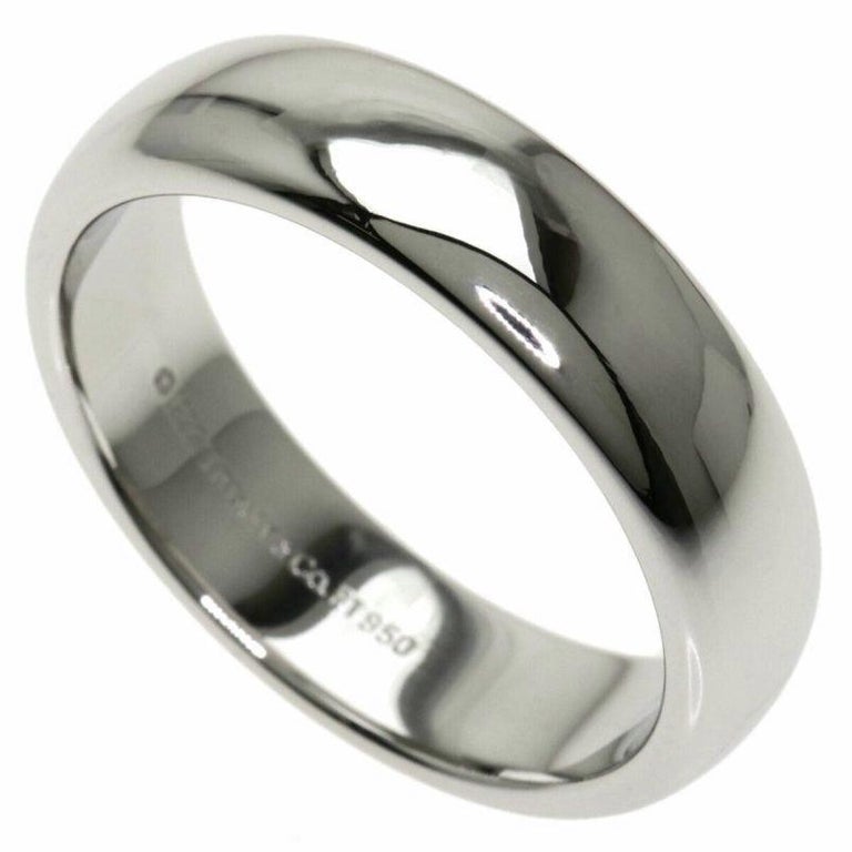 Tiffany and Co. Forever Platinum Lucida Wedding Band Ring 10 For Sale ...