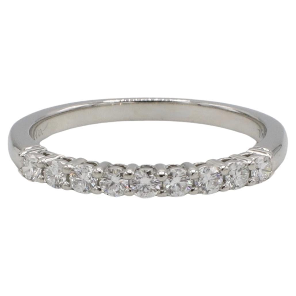 Tiffany and Co. Elsa Peretti Platinum 3 Stone Natural Diamond Band Ring ...