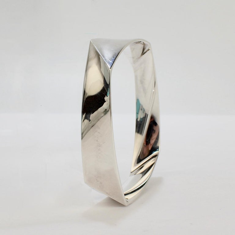 Tiffany and Co. Frank Gehry Sterling Silver Torque Bangle Bracelet at ...