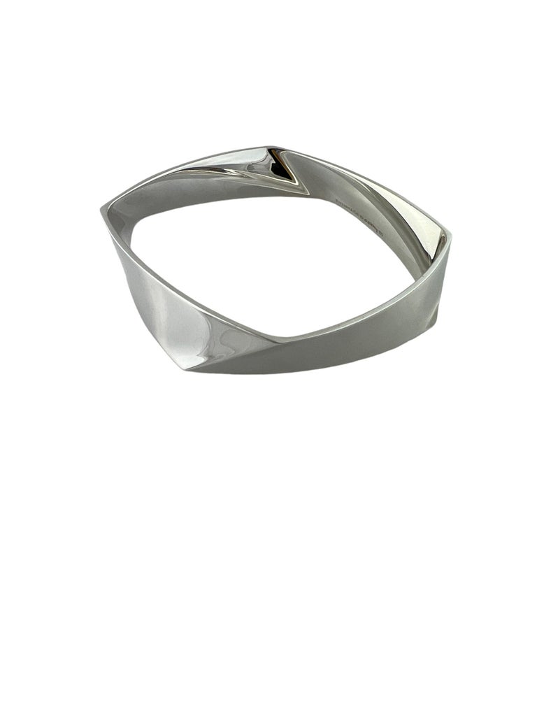 Tiffany and Co. Frank Gehry Sterling Silver Torque Bangle Bracelet at ...