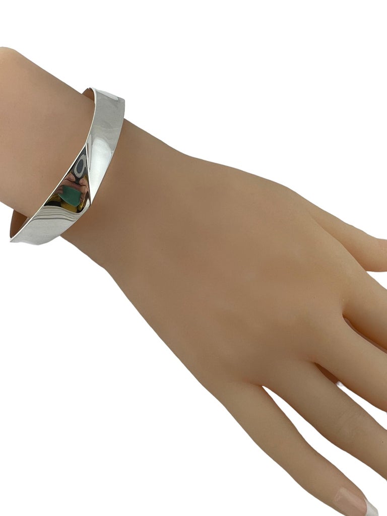 Tiffany and Co. Frank Gehry Sterling Silver Torque Bangle Bracelet at ...