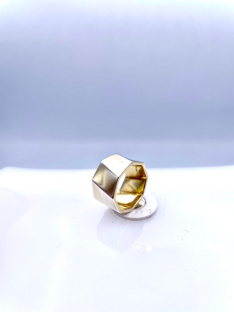 Tiffany and Co. Gehry White Gold Torque Ring For Sale at 1stDibs