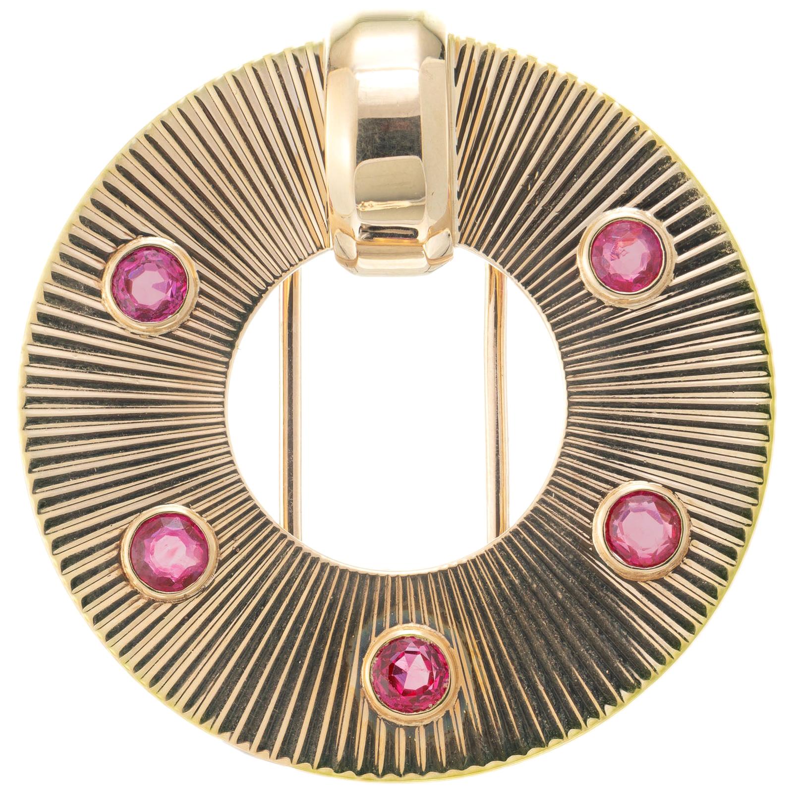 Tiffany and Co. Diamond Japanese Cultured Pearl Circle Brooch at 1stDibs
