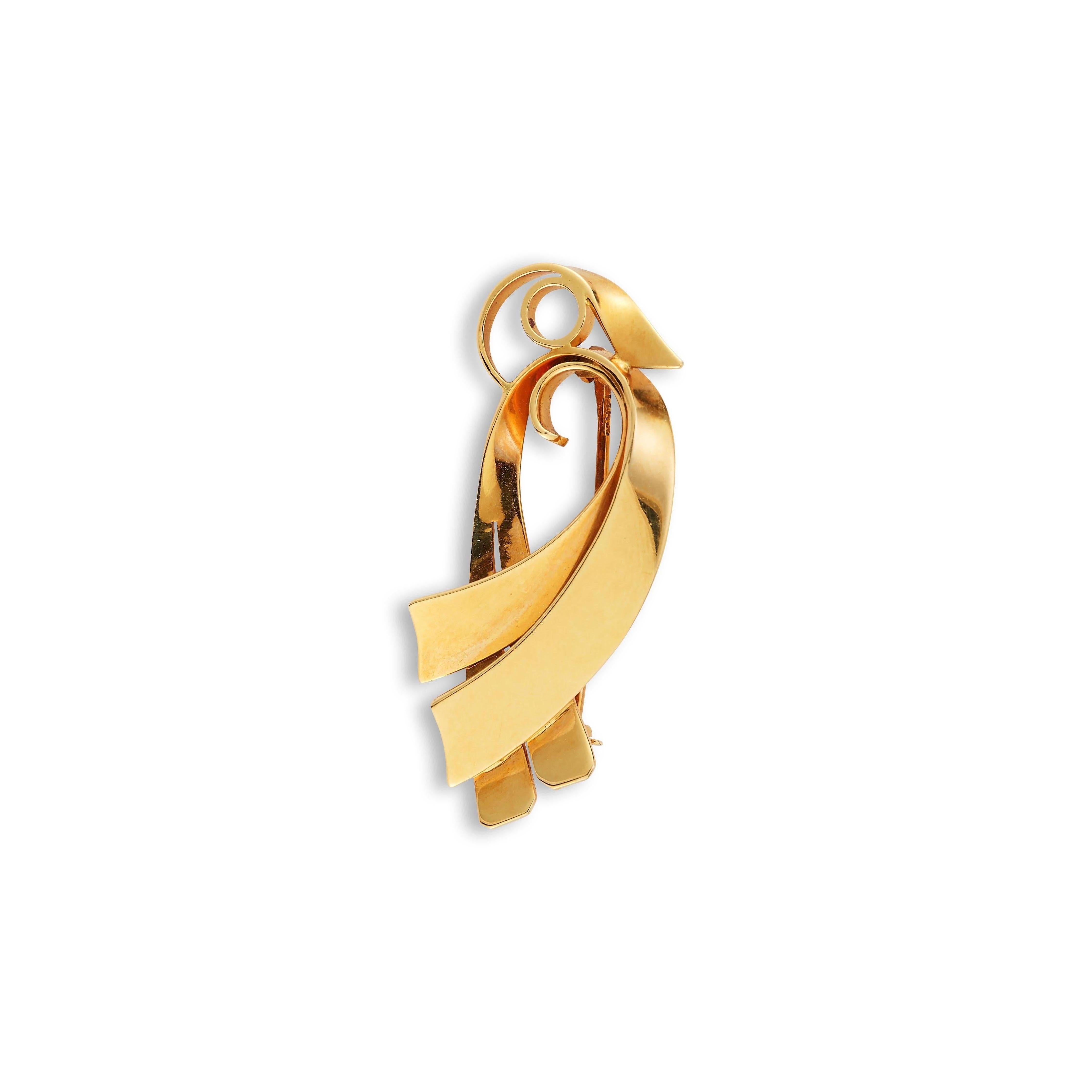 Tiffany and Co. Coney Island Jockey Club Executive Gold Brooch at ...