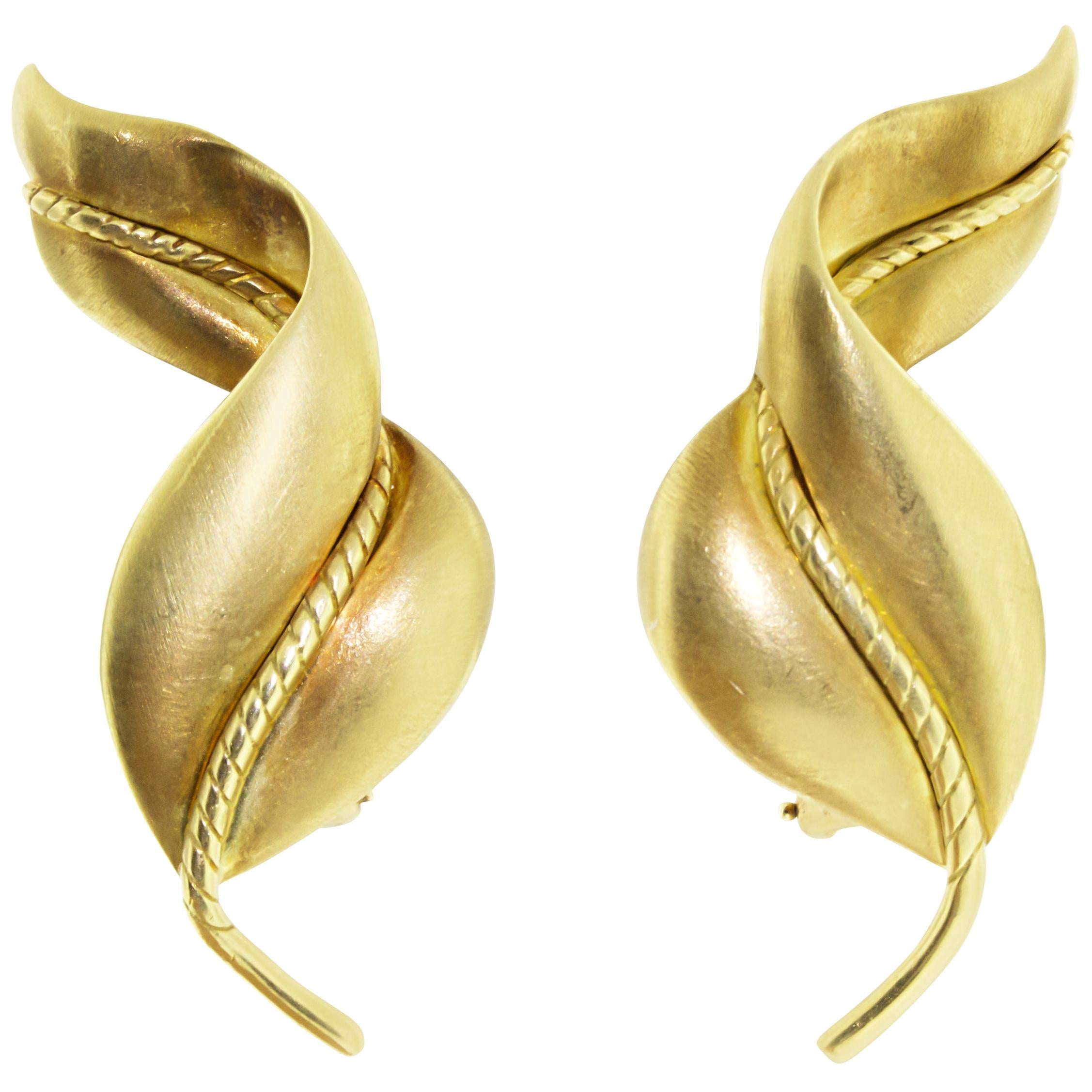Tiffany and Co. Gold Ear Clips at 1stDibs | tiffany ear clip