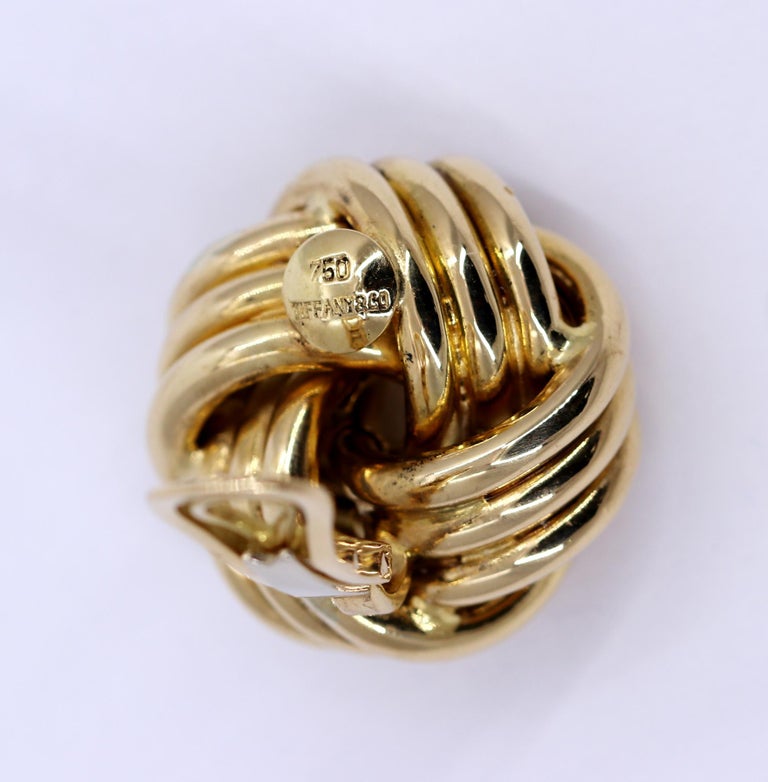Tiffany and Co. Gold Knot Earrings at 1stDibs | tiffany gold knot ...