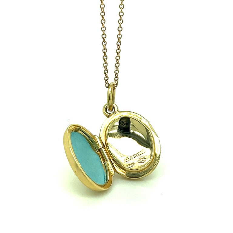 Tiffany and Co. Gold Pendant Locket at 1stDibs