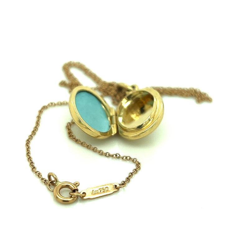 Tiffany and Co. Gold Pendant Locket at 1stDibs
