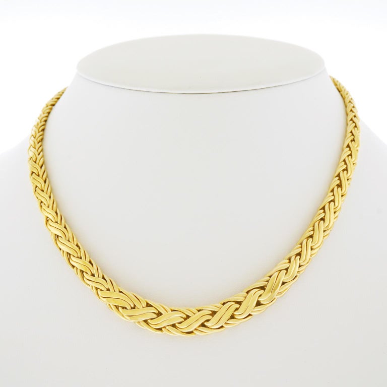 Tiffany and Co. Gold Russian Braid Necklace at 1stDibs | tiffany and co ...