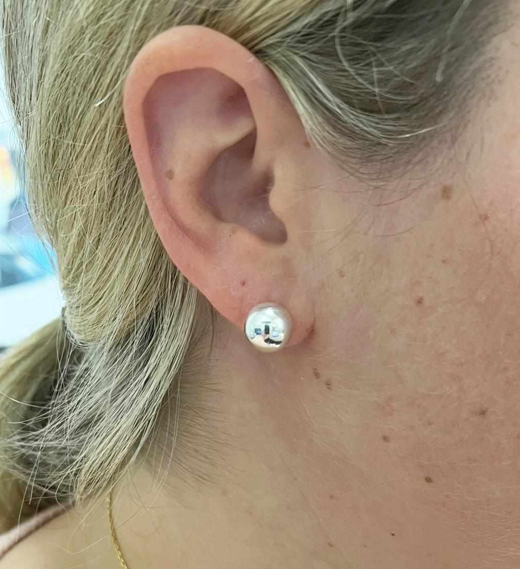 Tiffany and Co. Hardware Sterling Silver Ball Bead Stud Earrings at 1stDibs | tiffany everyday ...