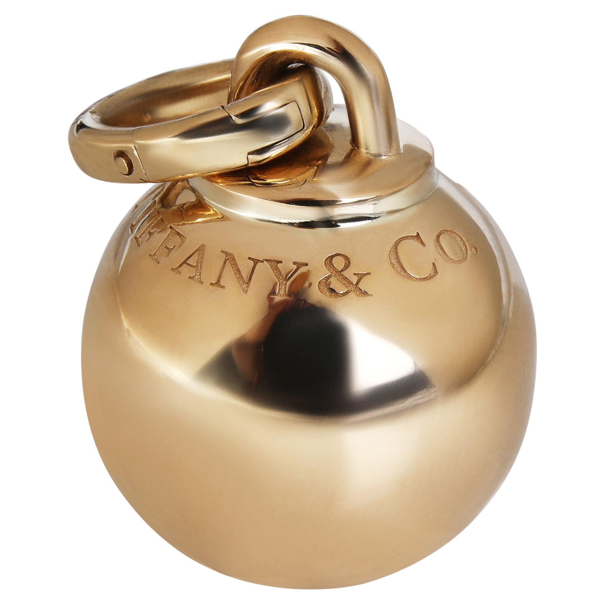 Tiffany and Co. Schlumberger Lapis Yellow Gold Egg Pendant Necklace at ...