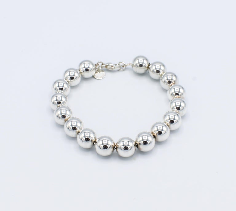 Tiffany and Co. Hardwear Sterling Silver Ball Bead Bracelet For Sale at ...