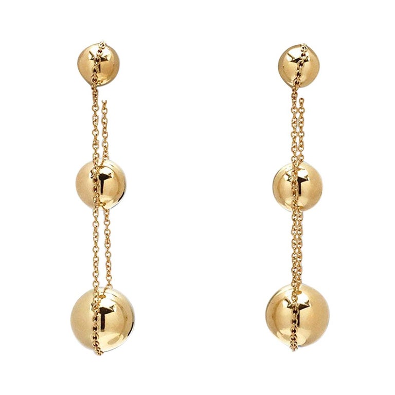 Tiffany and Co. 'HardWear Triple-Drop' Yellow Gold Earrings at 1stDibs ...