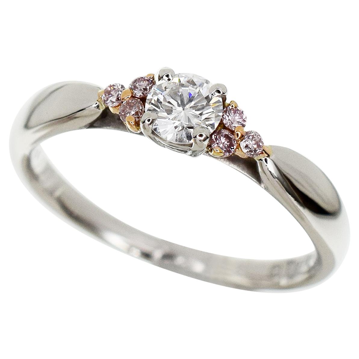 Tiffany and Co. Harmony Diamond Pink Diamond Ring Platinum Pink Gold ...