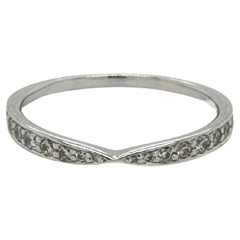 Tiffany and Co. Harmony Diamond Platinum Band Ring For Sale at 1stDibs