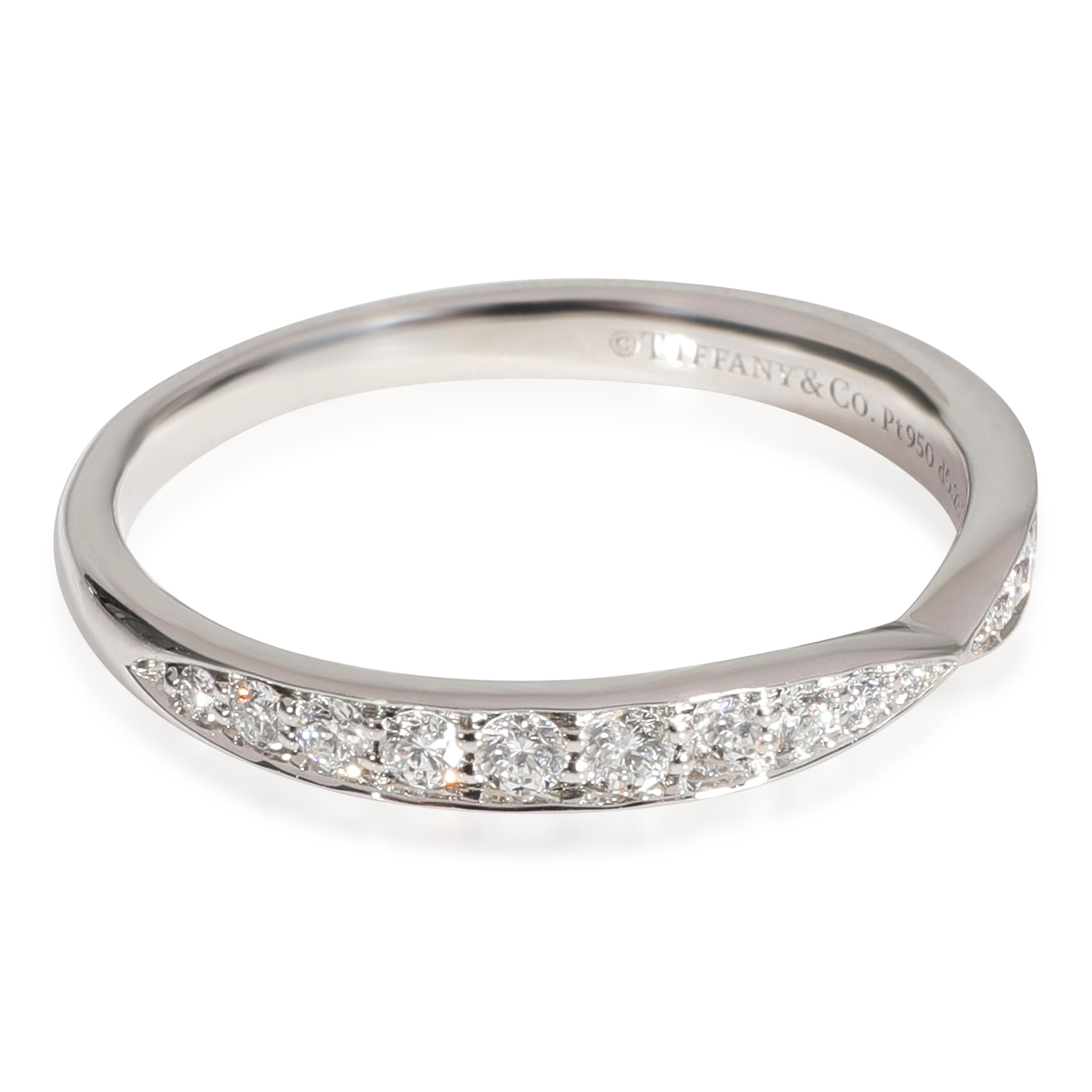 Tiffany and Co. Harmony Diamond Wedding Band in Platinum 0.23 CTW For ...