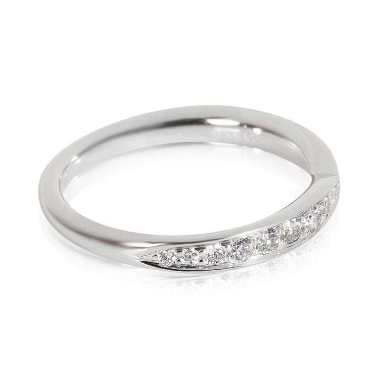 Tiffany and Co. Harmony Diamond Wedding Band in Platinum 0.23 CTW For Sale at 1stDibs
