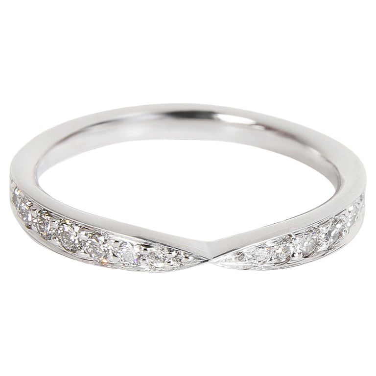 Tiffany and Co. Harmony Diamond Wedding Band in Platinum 0.23 CTW For Sale at 1stDibs