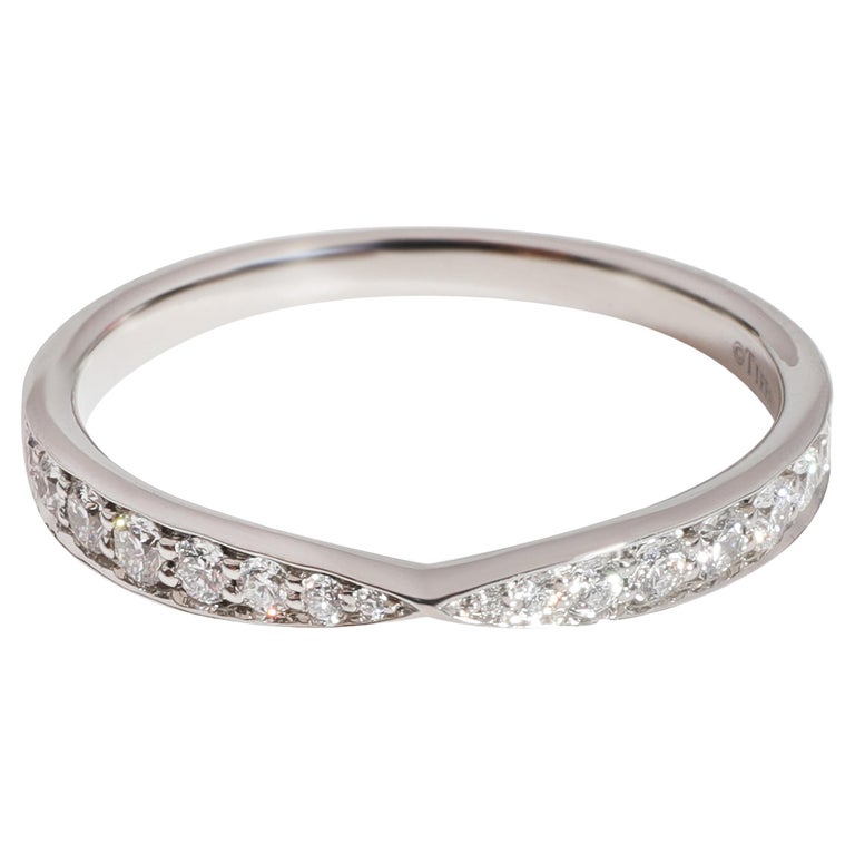 Tiffany and Co. Harmony Diamond Wedding Band in Platinum 0.23 CTW For Sale at 1stDibs