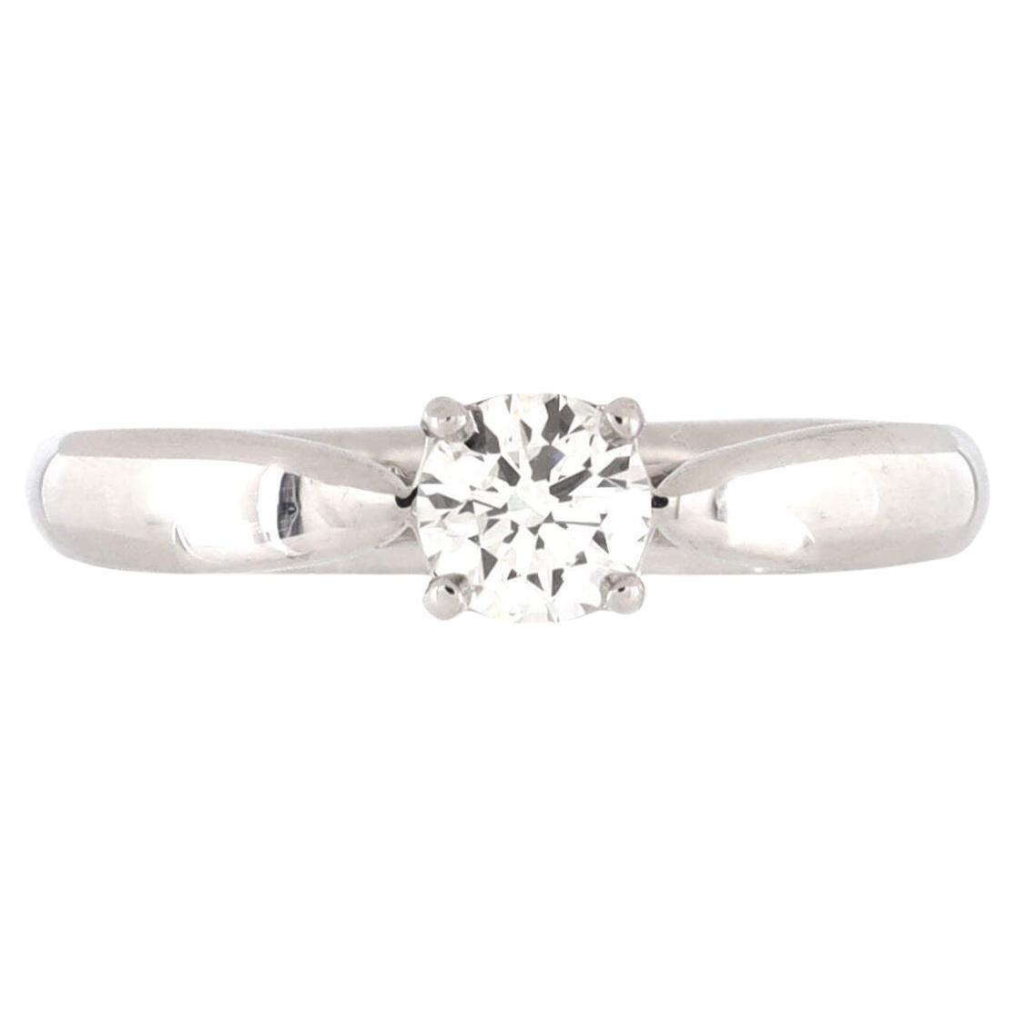 Tiffany and Co. Harmony Solitaire Ring Platinum with RBC Diamond 0.10-0 ...