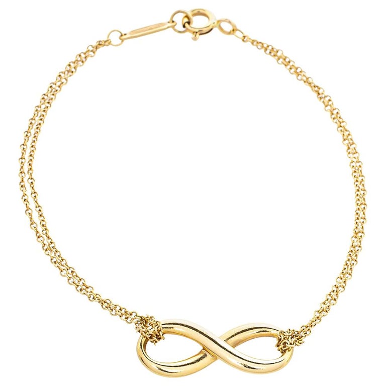 Tiffany and Co. Infinity 18K Yellow Gold Bracelet at 1stDibs | tiffany ...