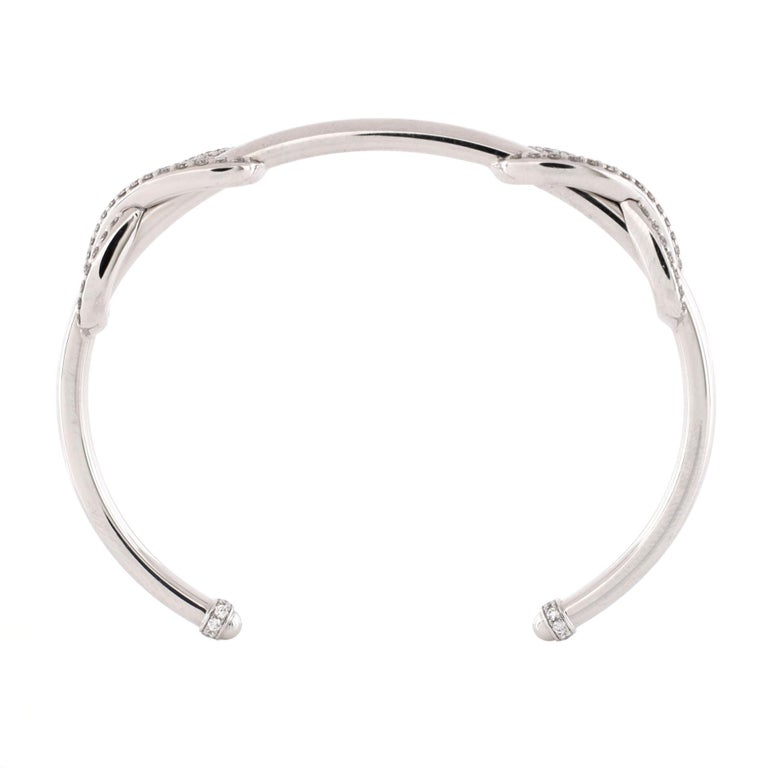 Tiffany and Co. Infinity Double Cuff Bracelet 18k White Gold with ...
