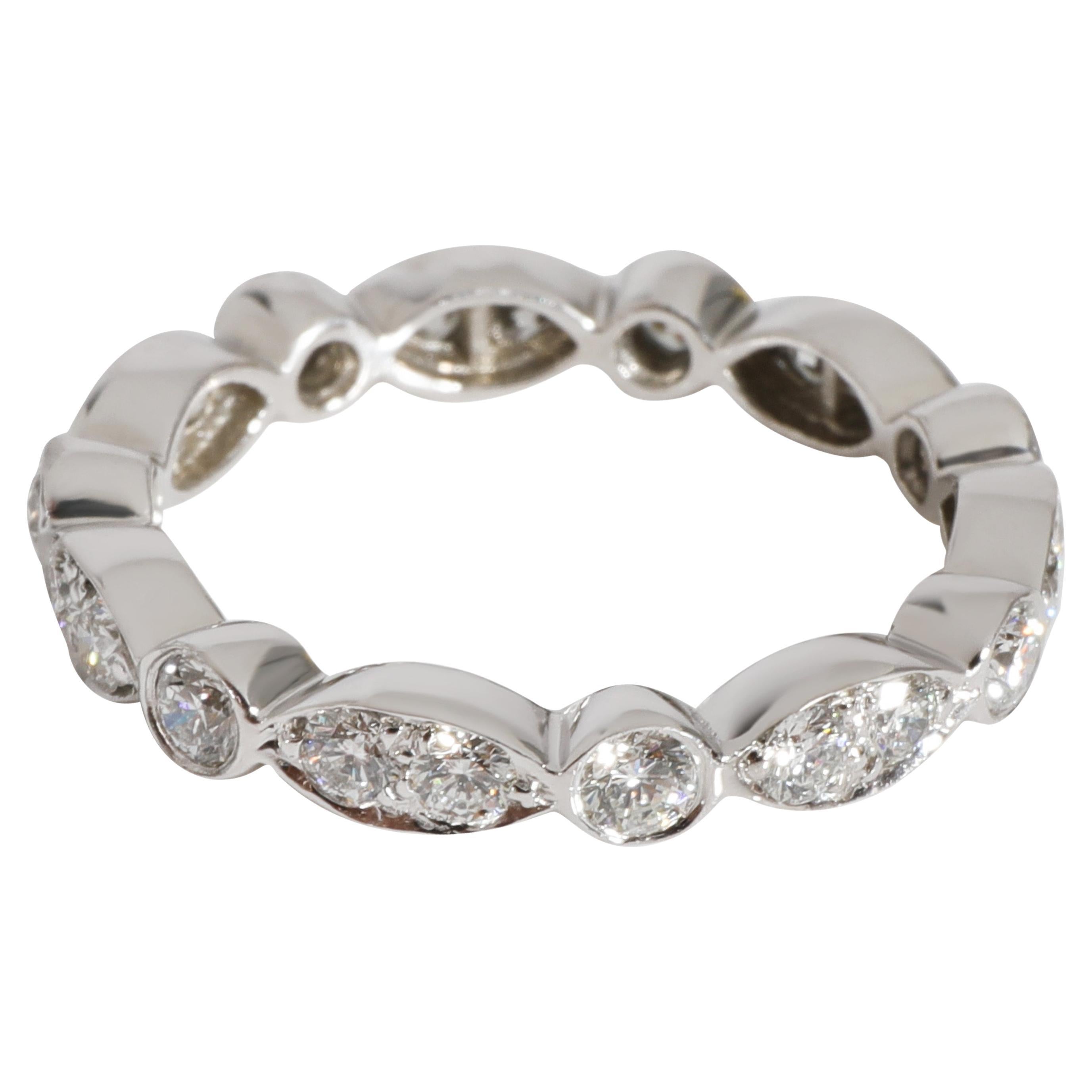 Tiffany and Co. Art Deco 0.55 Carat Diamond Platinum Stackable Band ...