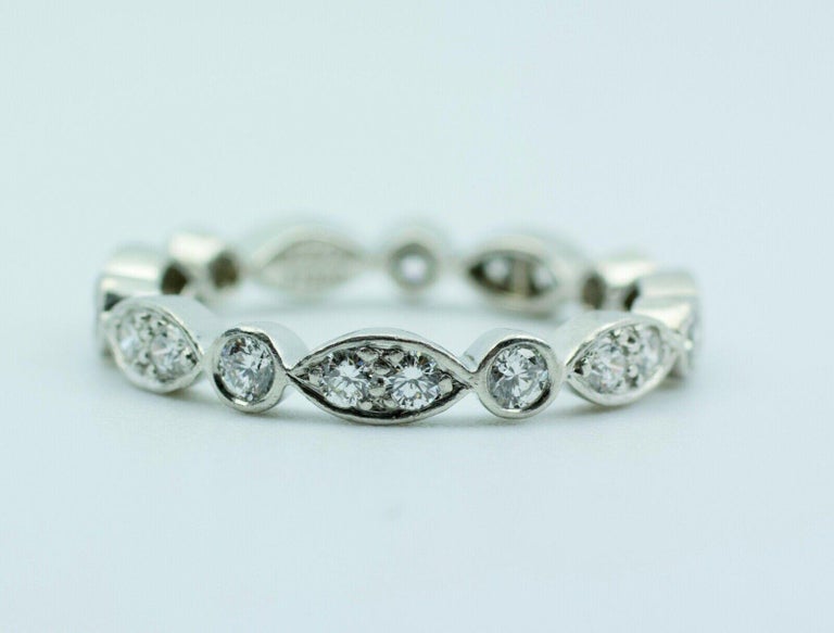 Tiffany and Co. Jazz Ring in Platinum with Diamonds For Sale at 1stDibs