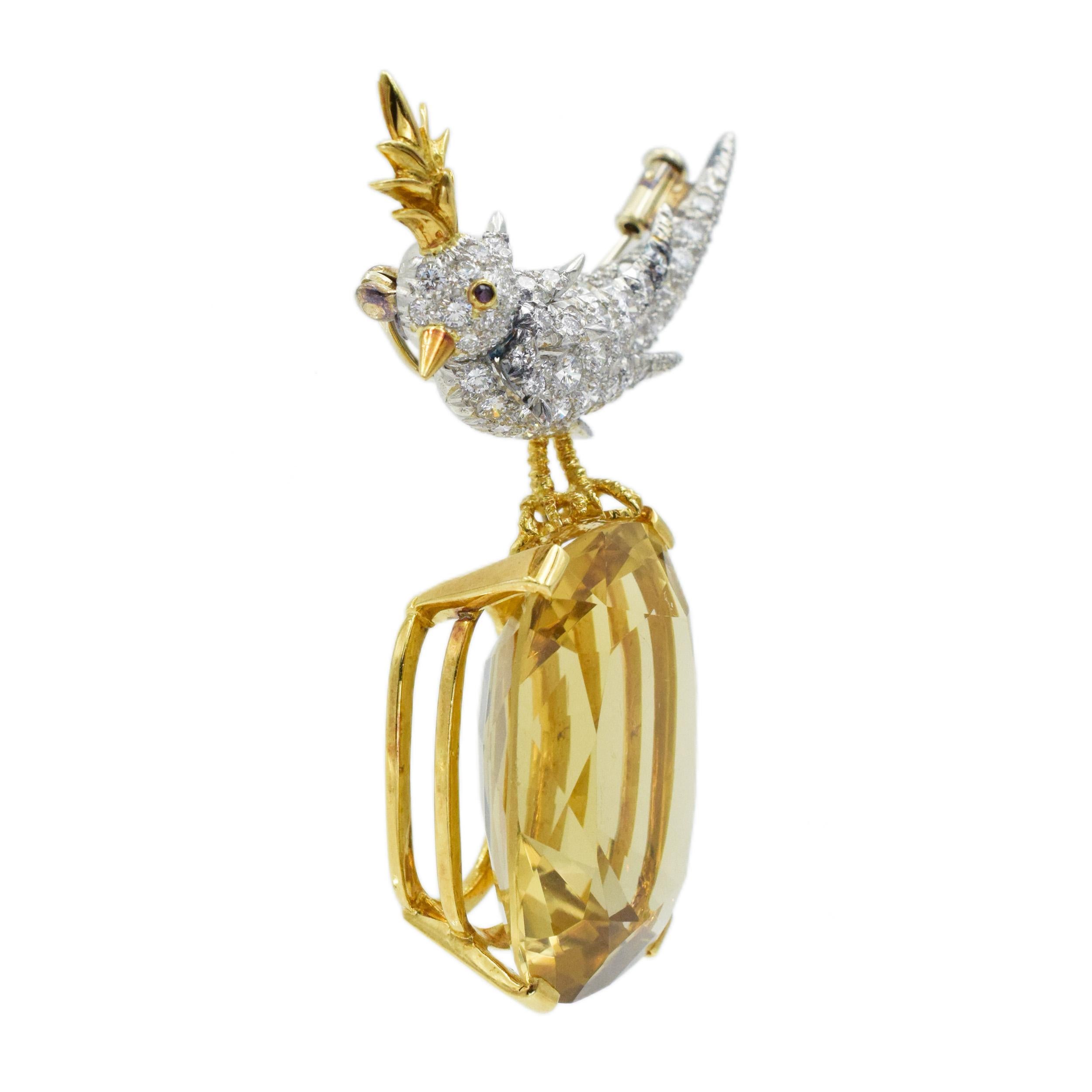 Tiffany and Co. 'Jean Schumberger" Bird on the Rock Brooch at 1stDibs ...