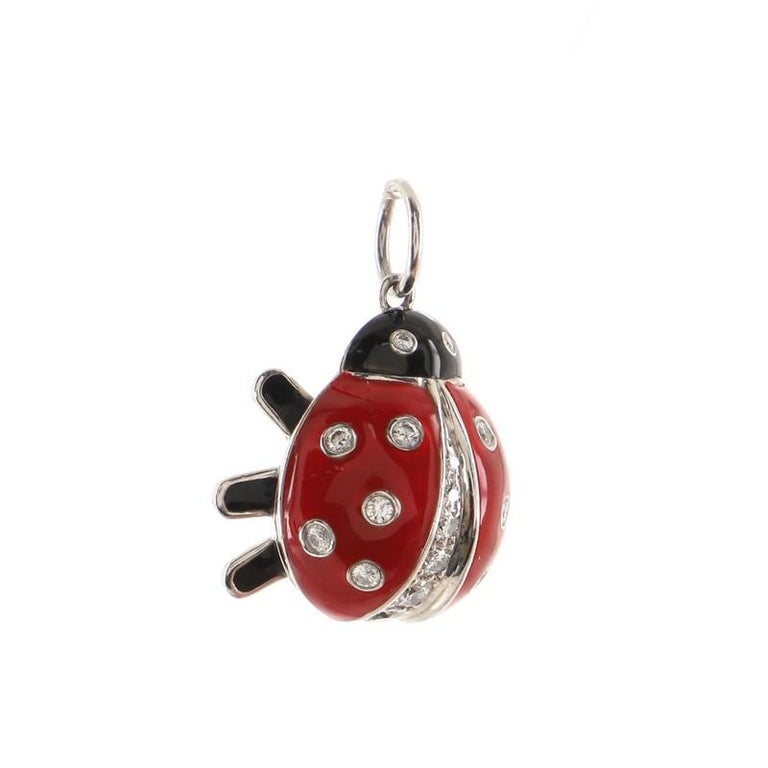 Tiffany and Co. Ladybug Pendant Pendant and Charms Platinum with Enamel ...