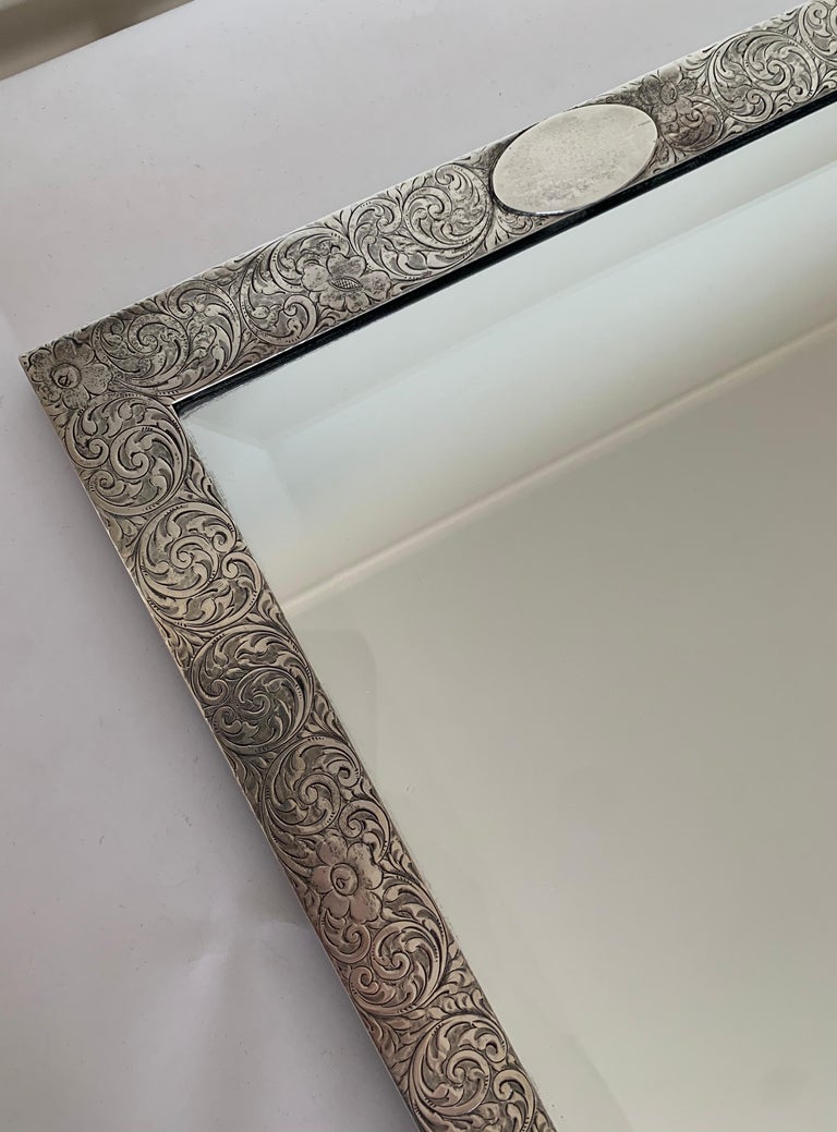 Tiffany and Co. Large Sterling Silver Picture Frame or Vanity Mirror at ...