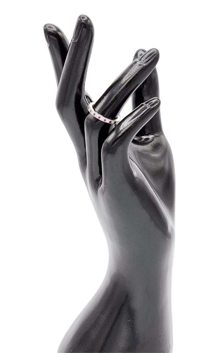 Tiffany and Co. Legacy Collection Ruby and Diamond Eternity Band Ring ...