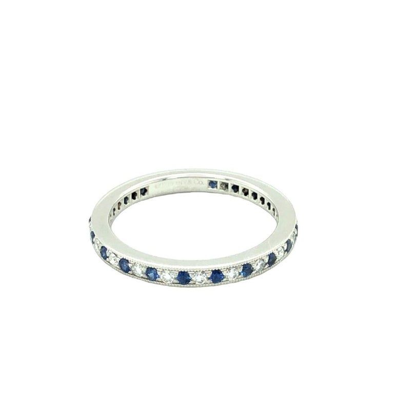 Tiffany and Co. Legacy Collection Sapphire and Diamond Eternity Ring in ...