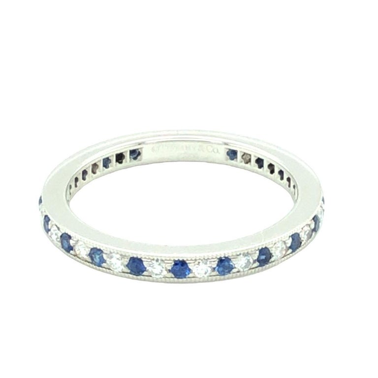 Tiffany and Co. Legacy Collection Sapphire and Diamond Eternity Ring in ...